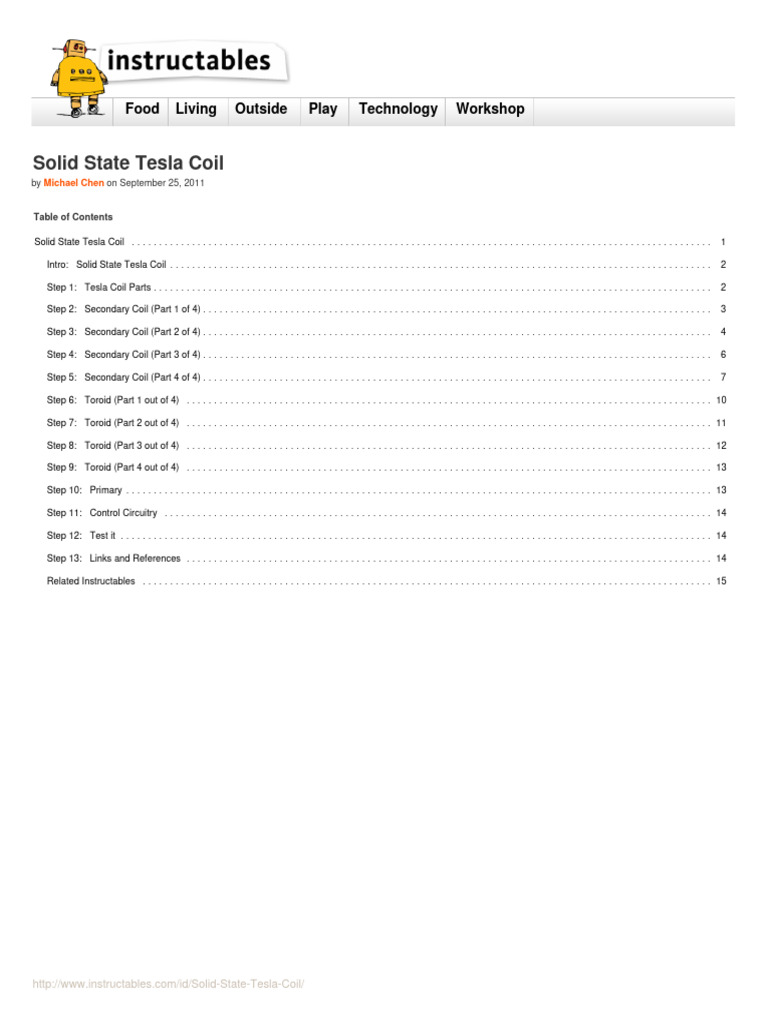 Solid State Tesla Coil | PDF | Inductor | Pipe (Fluid Conveyance)