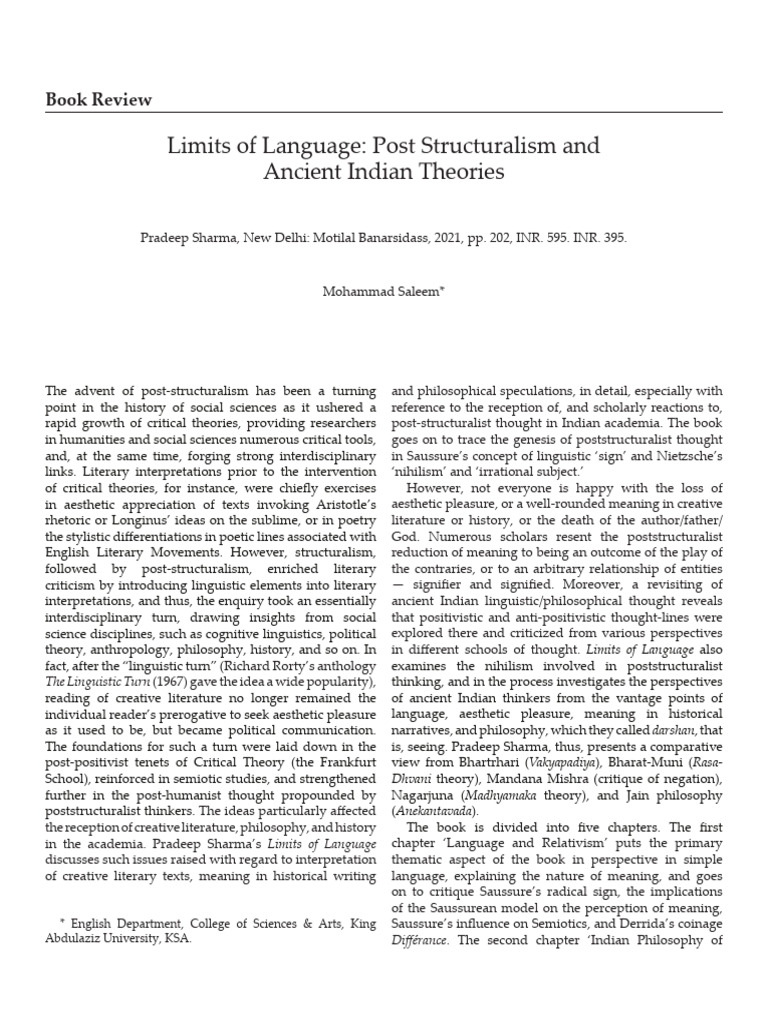 Limits of Language | PDF | Semiotics | Liberal Arts Education