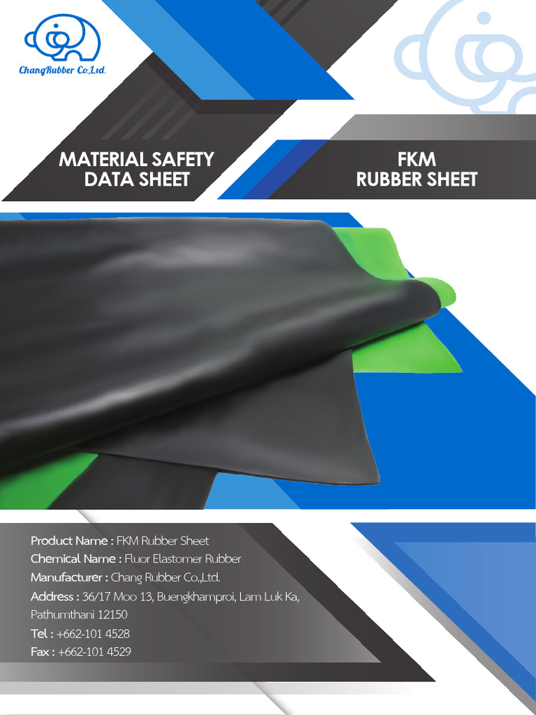 FKM Rubber Sheet Safety Data Sheet | PDF | Personal Protective ...