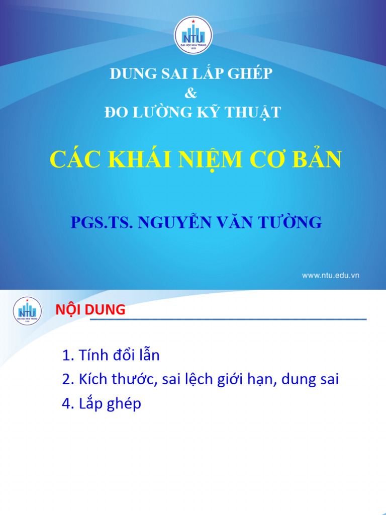 Cac Khai Niem Co Ban | PDF