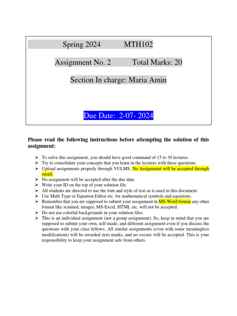 MTH102 Assignment 2 | PDF | Career & Growth | Language Arts & Discipline