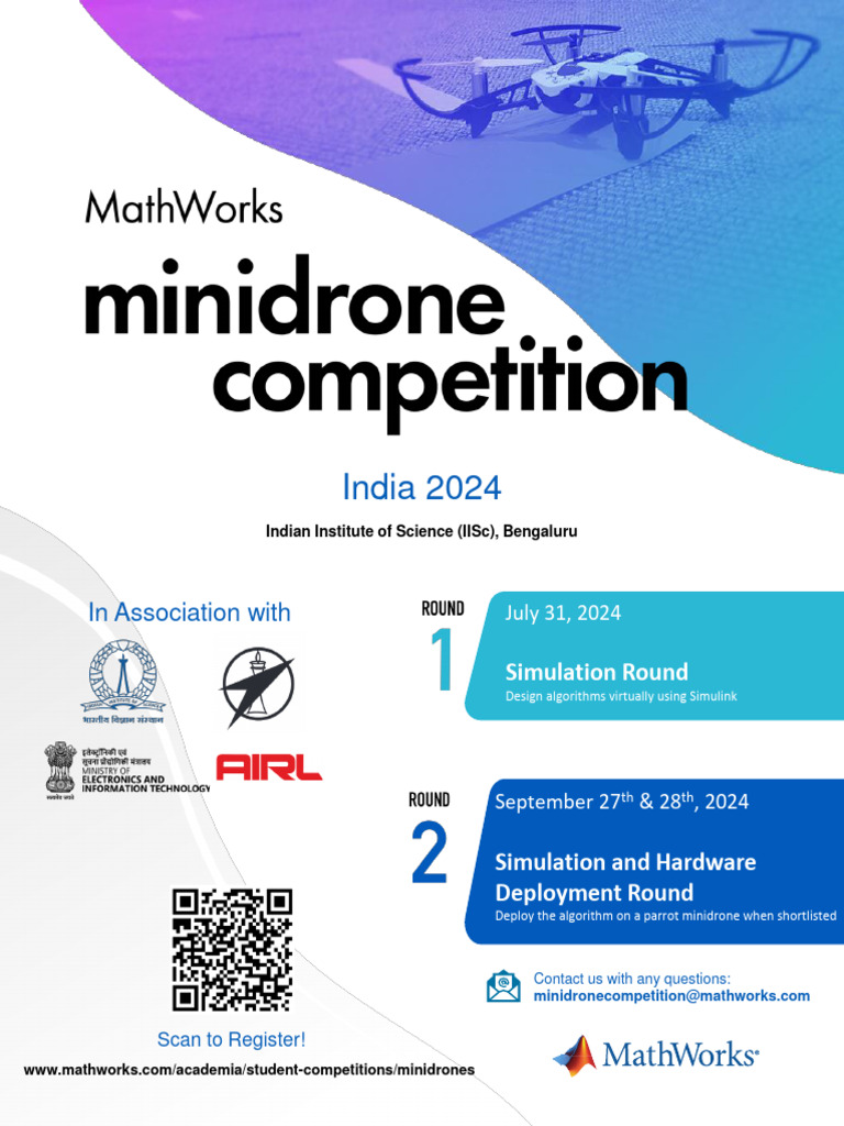 MathWorks Minidrone Competition India 2024 | PDF