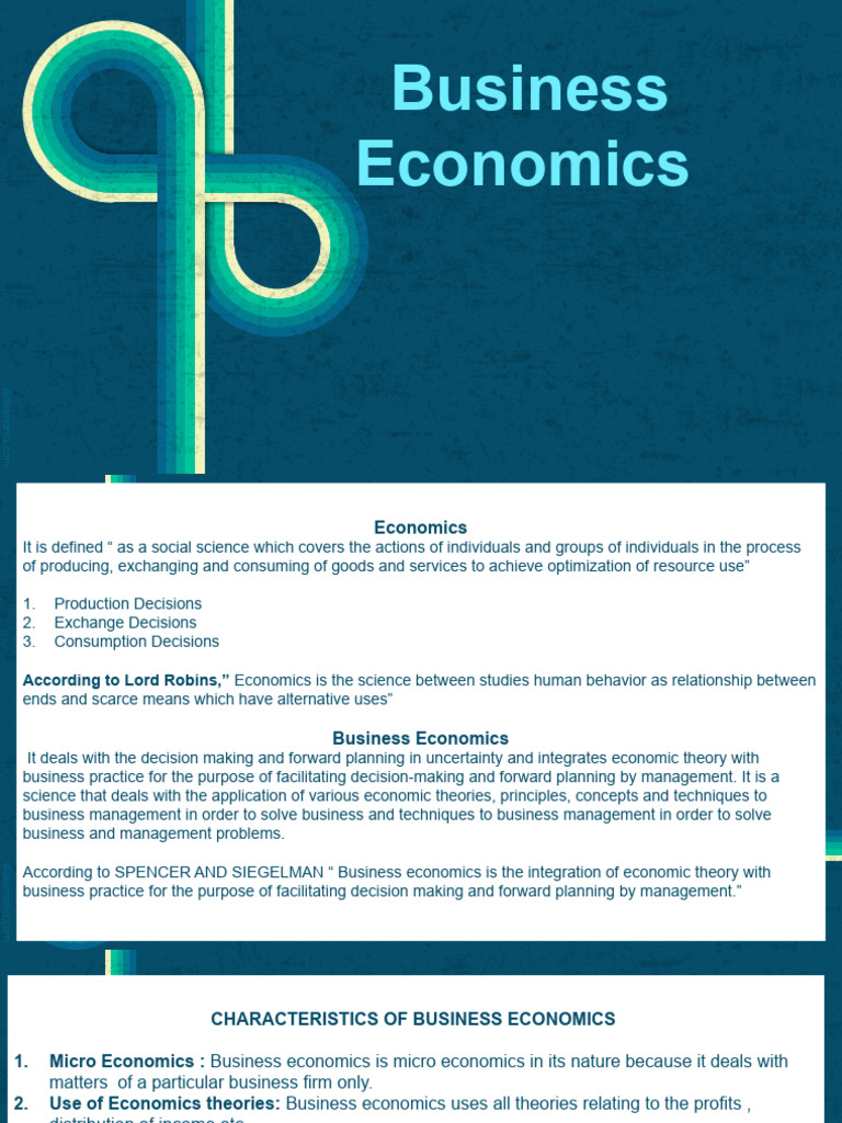 Business Economics | PDF | Economics | Business Economics