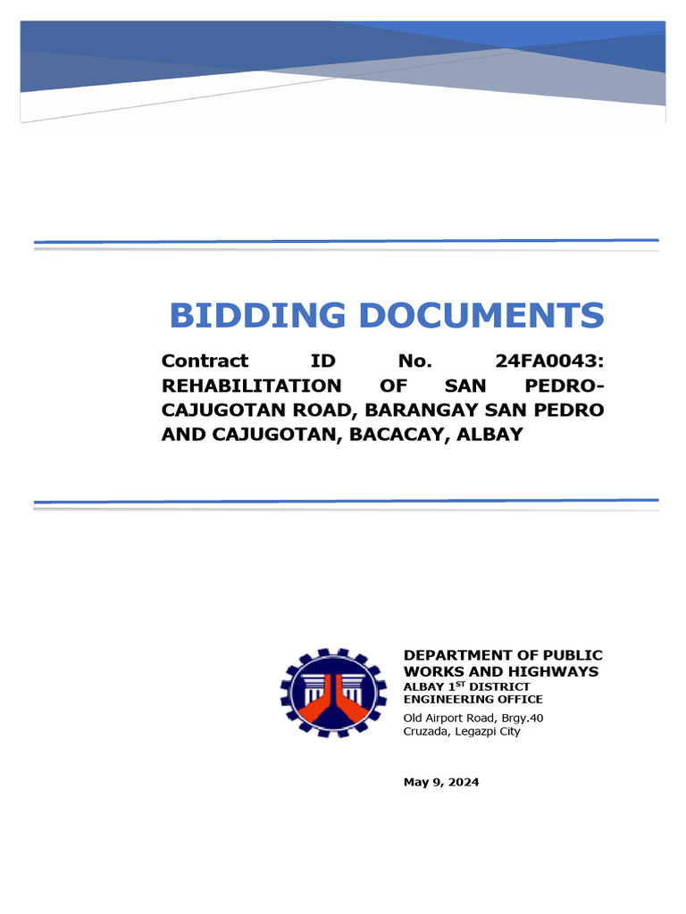 24fa0043 Bid Docs | PDF | Joint Venture | Guarantee
