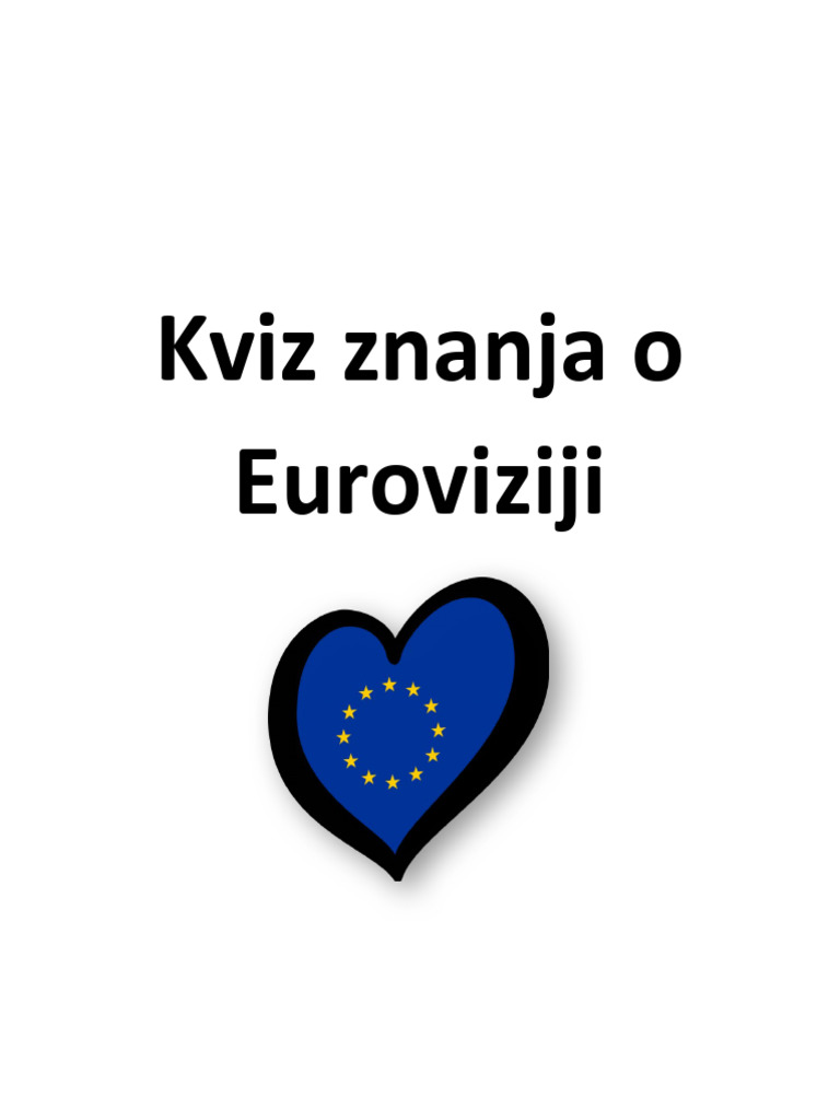 Kviz znanja o Euroviziji | PDF