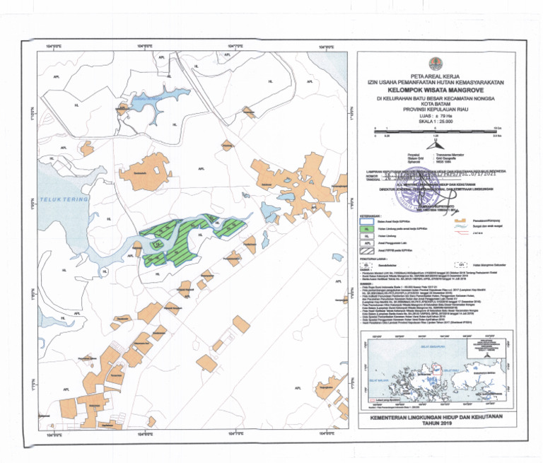 IUPHKm Kota Batam 371 (PETA) Cap | PDF