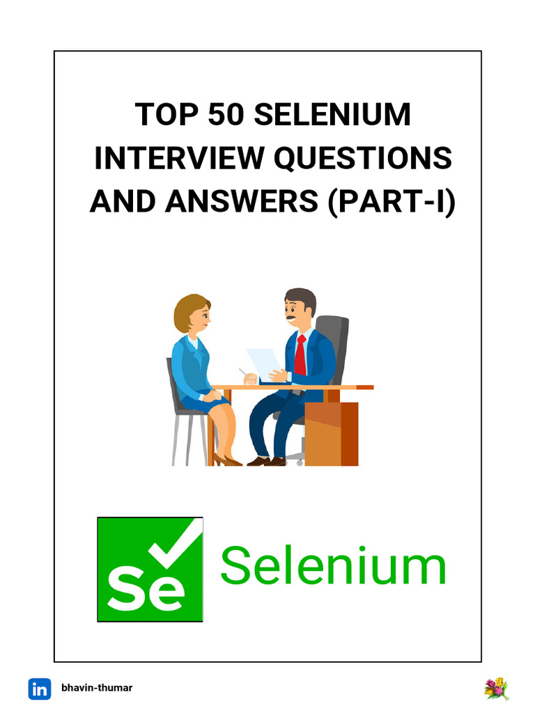 Top 50 Selenium Int Que 1704126348 | PDF | Selenium (Software) | Software Engineering