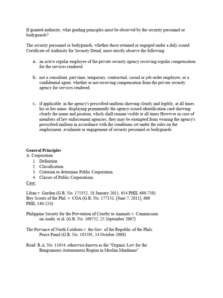 Aa. Principles | PDF | Commission On Elections (Philippines) | Employment