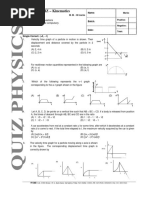 JEE Kinematics PYQs | PDF