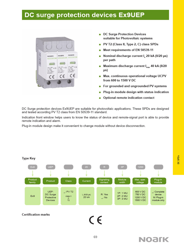 Parafoudre DC | PDF | Photovoltaics | Photovoltaic System