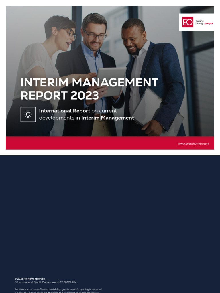 Interim Management Report 2023 by EO Executives - Results Through ...