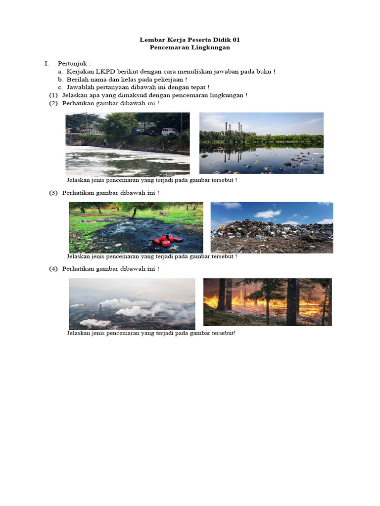 LKPD Pencemaran Lingkungan | PDF