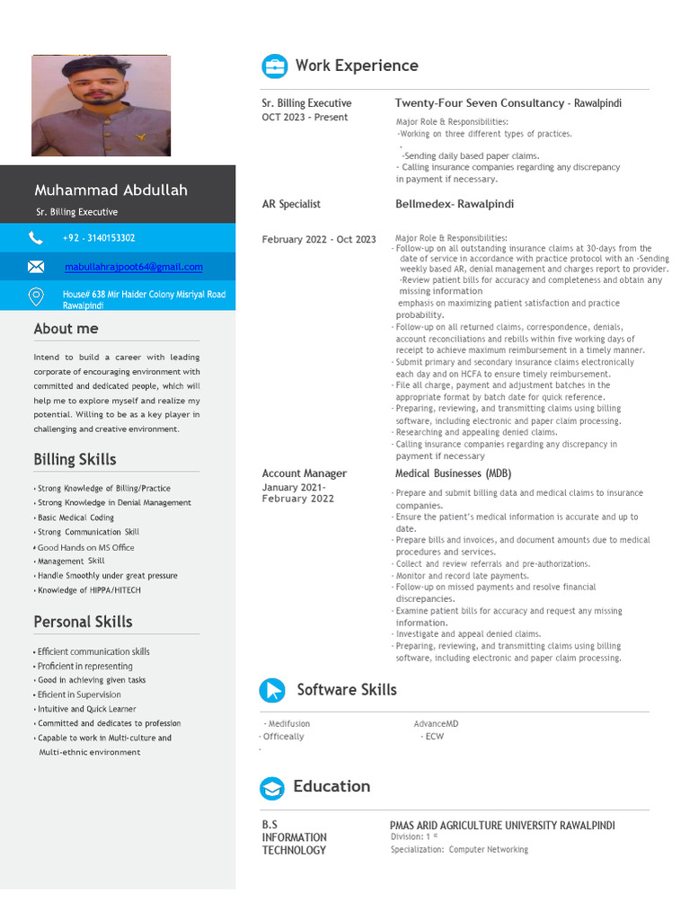 ABDULLAH CV | PDF | Insurance | Information