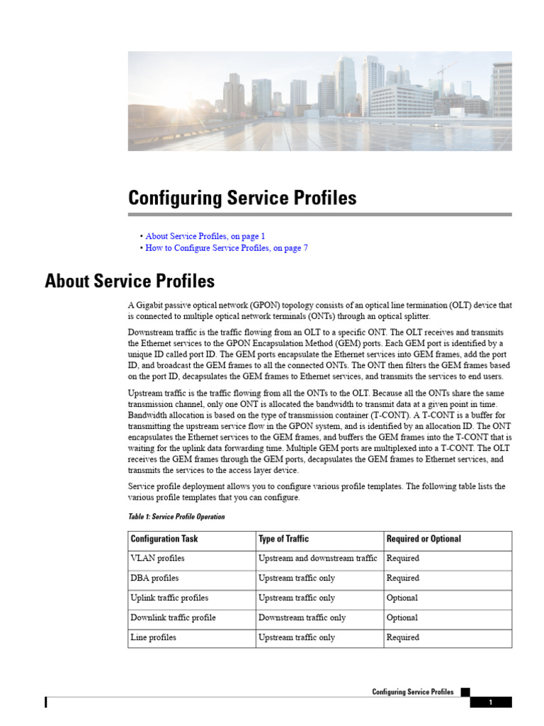 Configuring Service Profiles | PDF | Telecommunications | Computer Science