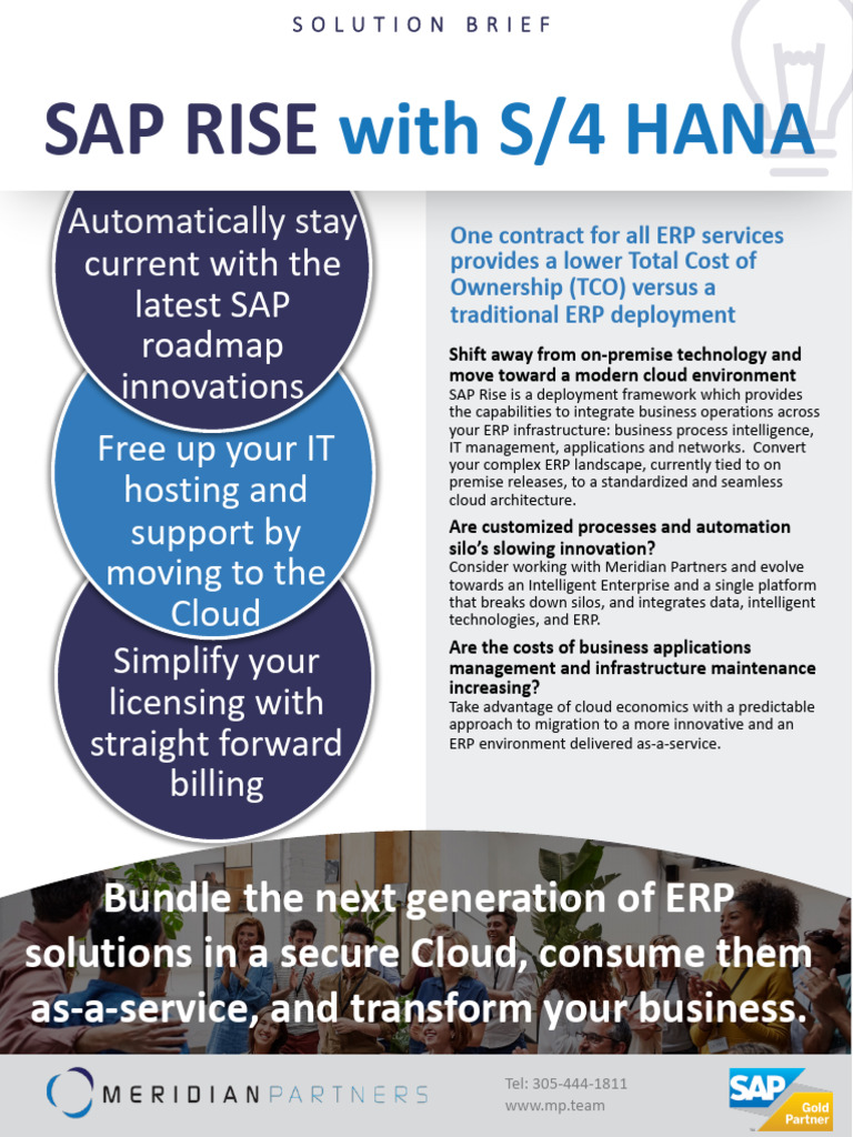 Meridan-SBrief_S4Hana_F2[1802] | PDF | Cloud Computing | Enterprise Resource Planning