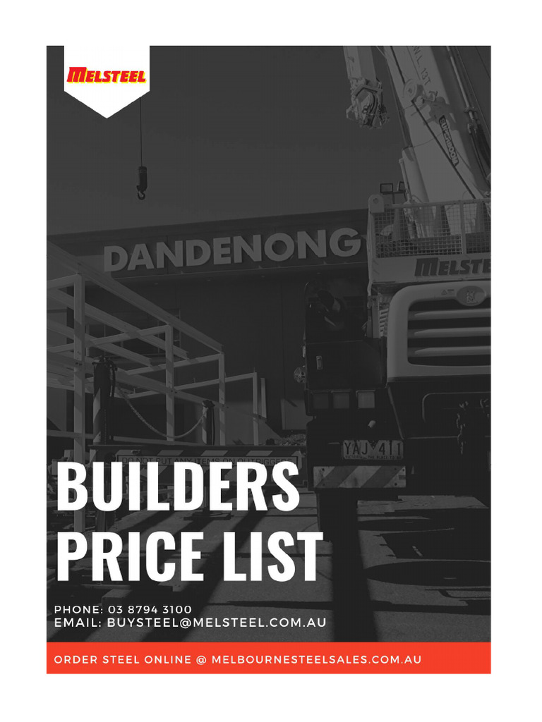 May 2024 Builders Price List | PDF | Building Engineering | Civil ...