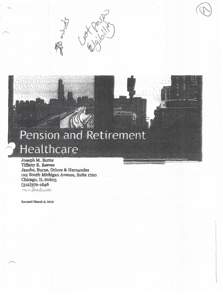 Pension RHCT Handout | PDF | Pension | Retirement
