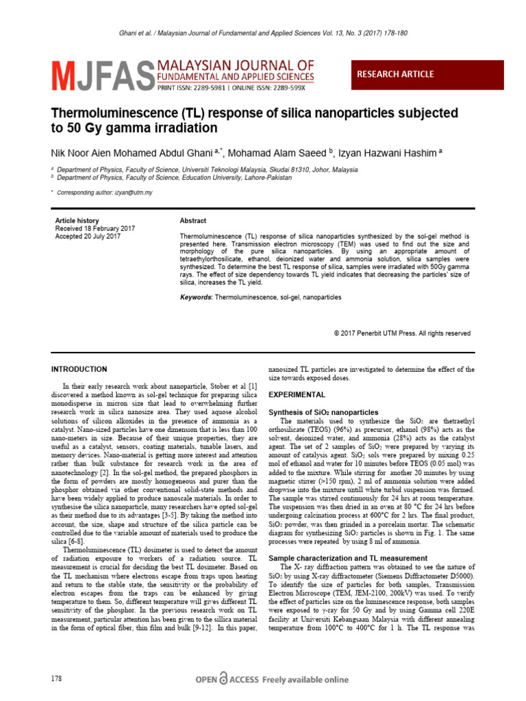 XRD Silica Amophes | PDF | Silicon Dioxide | Nanoparticle