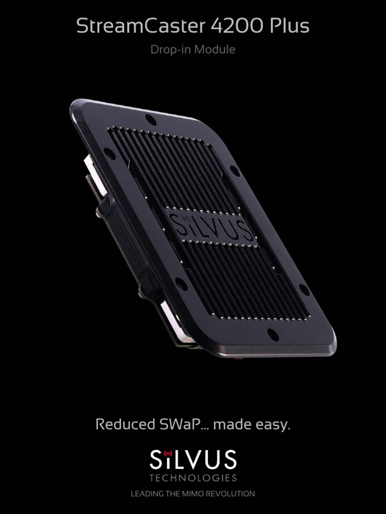 StreamCaster - 4200P SC4200 Plus Drop in Module Datasheet | PDF | Mimo ...
