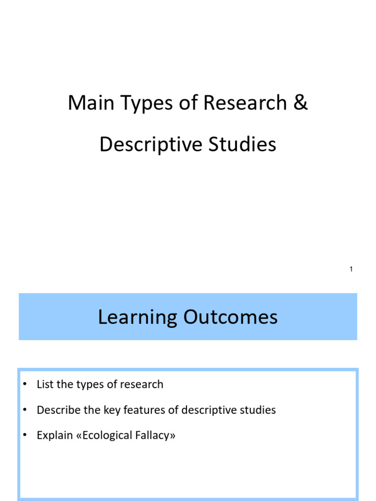 4thmain_types_of_research_descriptive_ecological_2022_23 | PDF ...
