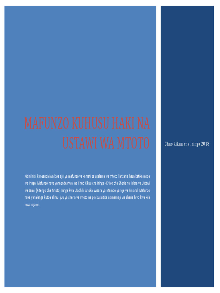 Lesson To Child Rights | PDF
