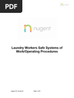 Checklist For Linens and Laundry Department | PDF | Personal Protective ...