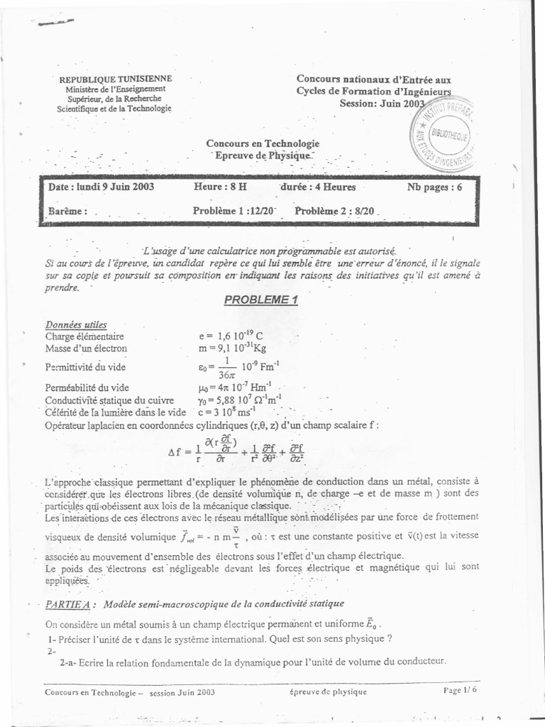 2003.T.Physique | PDF