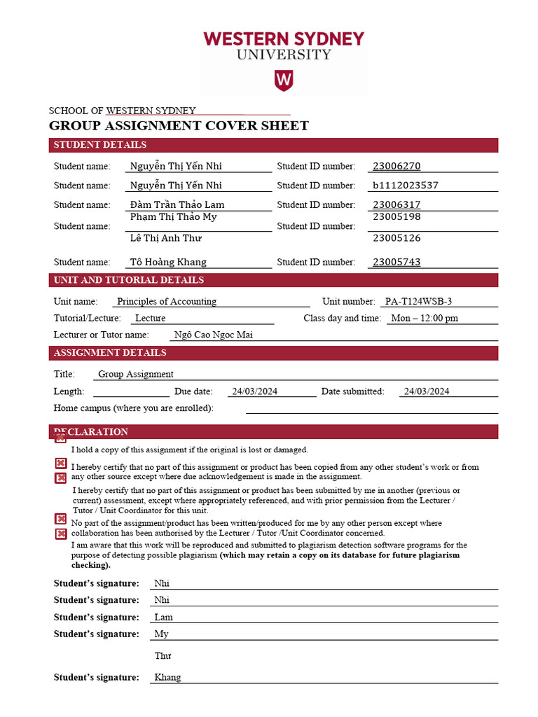 PA T124WSB 3 Group Assignment | PDF