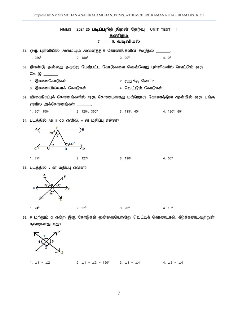Unit Test 1 Sat-1 | PDF