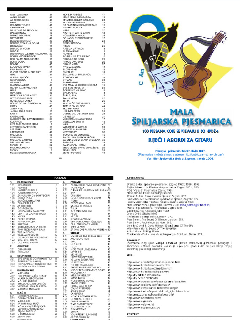 Dokumen - Tips Akordi Za Gitaru Pjesme | PDF