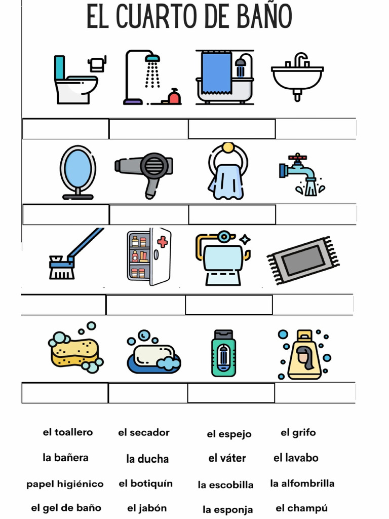 Partes de La Casa El Cuarto de Baño | PDF