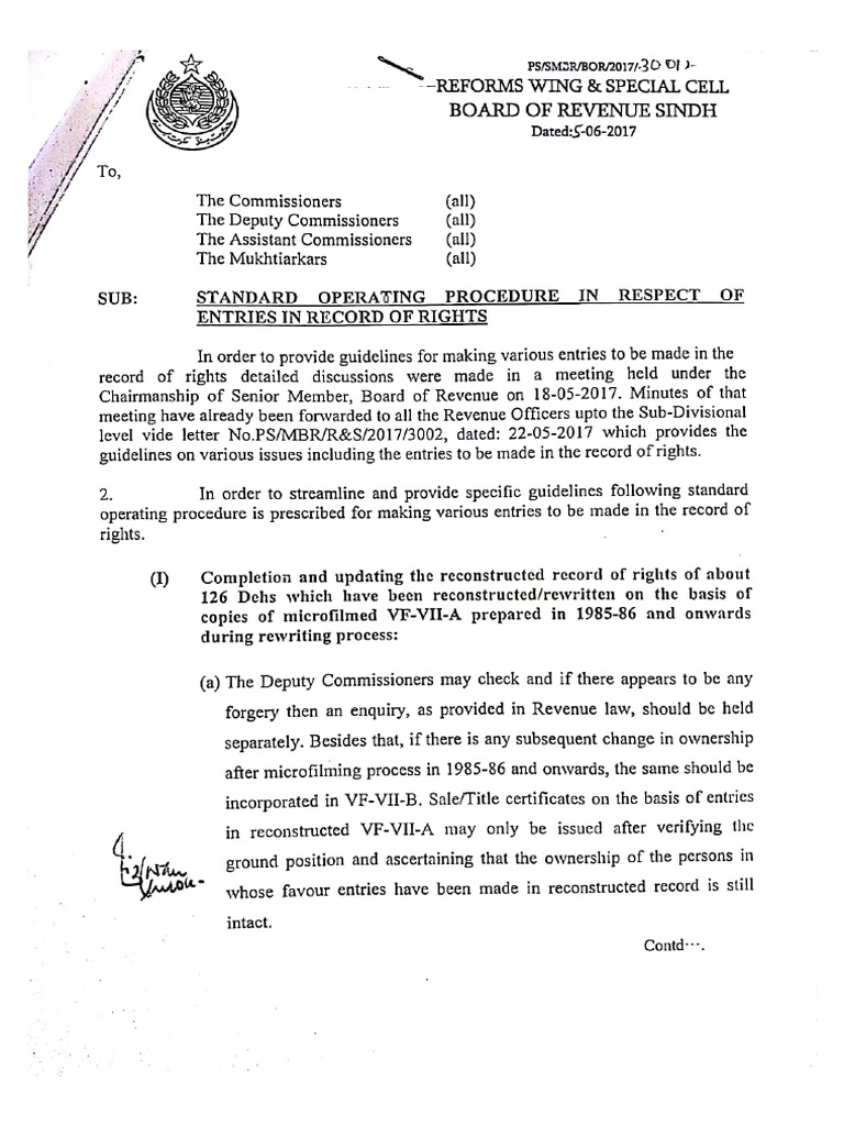 SOP DK VF XV and RoR | PDF