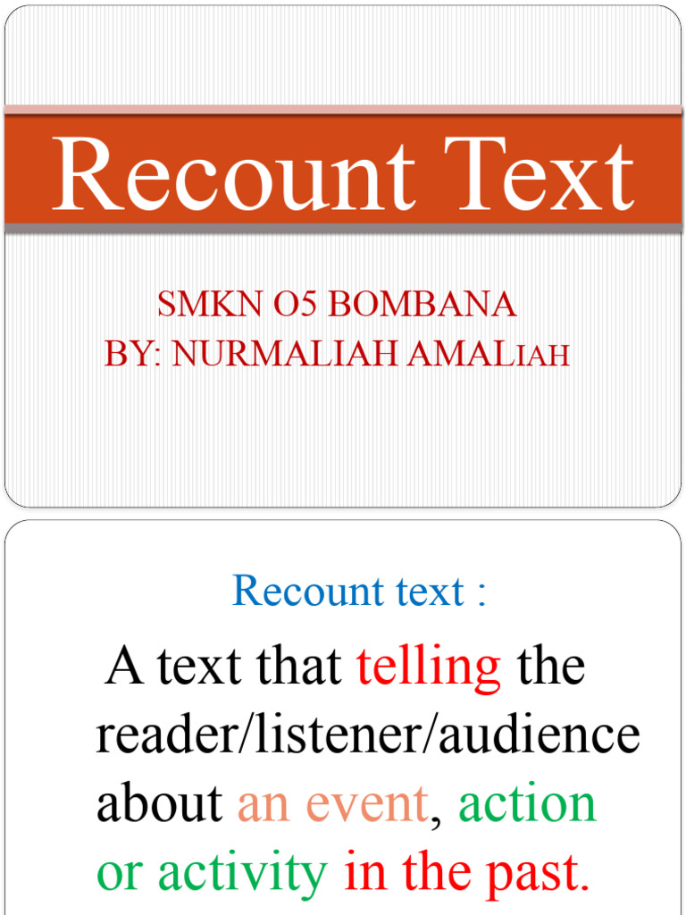 Recount Text - Supervisi Fixxx | PDF