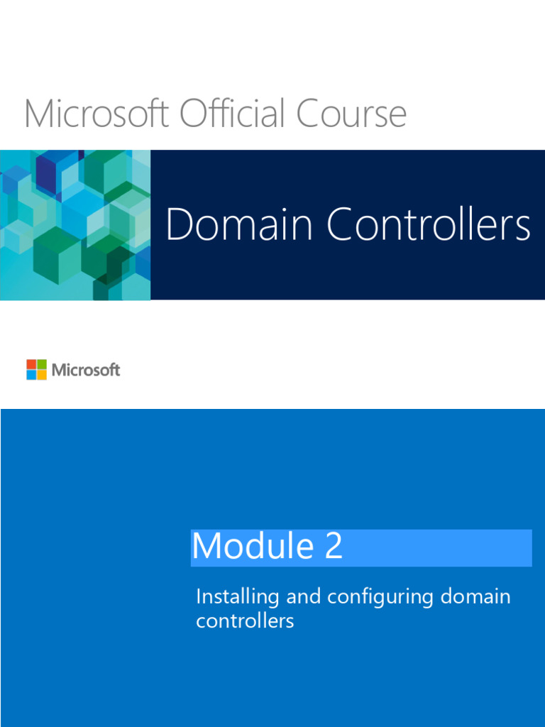 Lec 2 (Domain Controllers) | PDF | Active Directory | Windows Server 2008