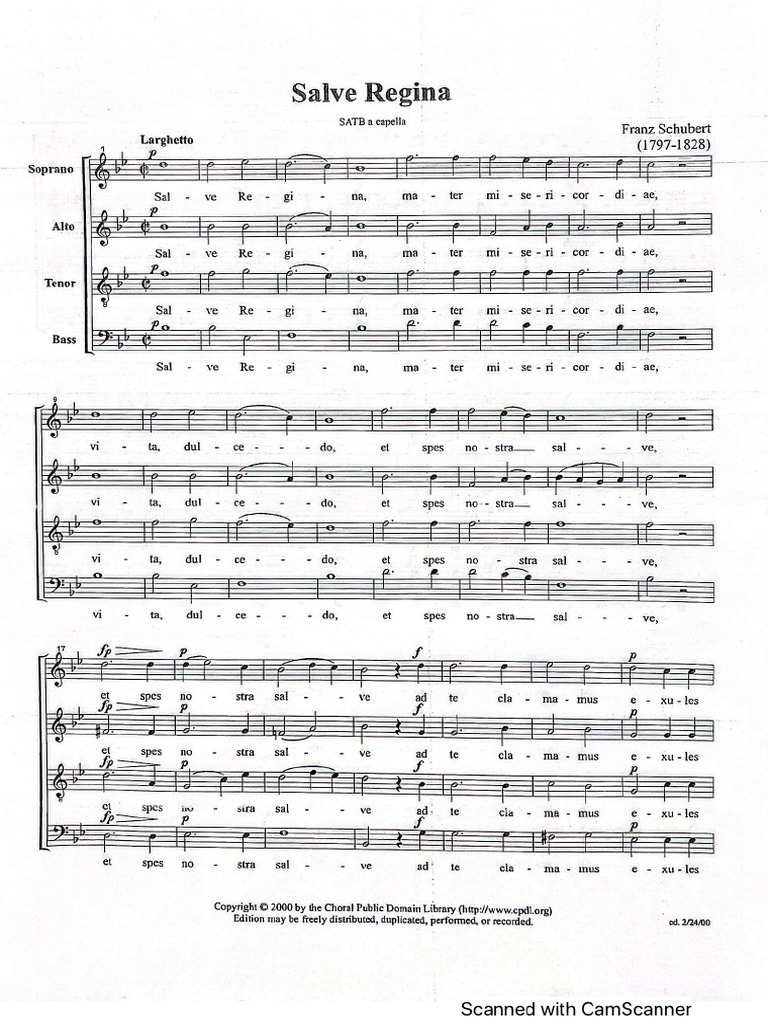 Salve Regina - Schubert | PDF