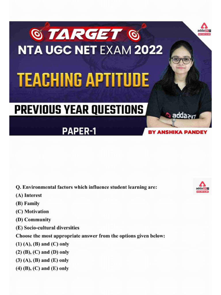 Teaching Pyqs 2 | PDF