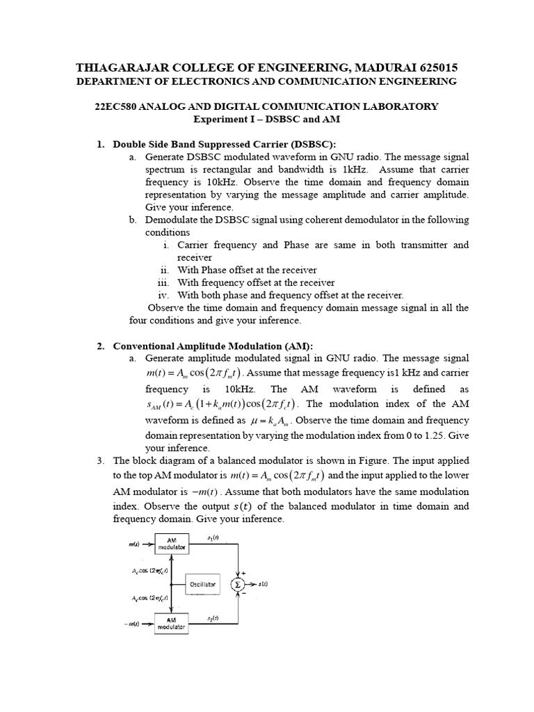 22EC580 ADC Experiment I | PDF