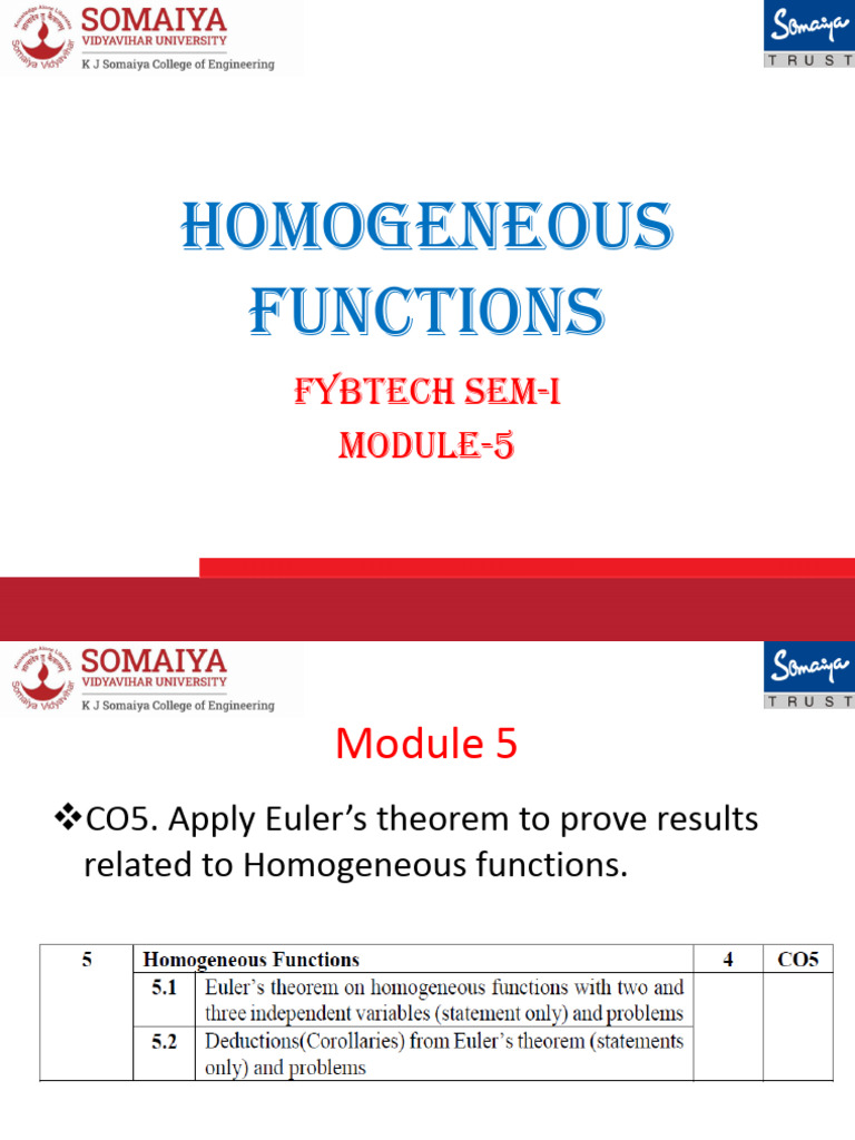 1 - Homogeneous Functions Theorem Corollaries | PDF | Function (Mathematics) | Theorem