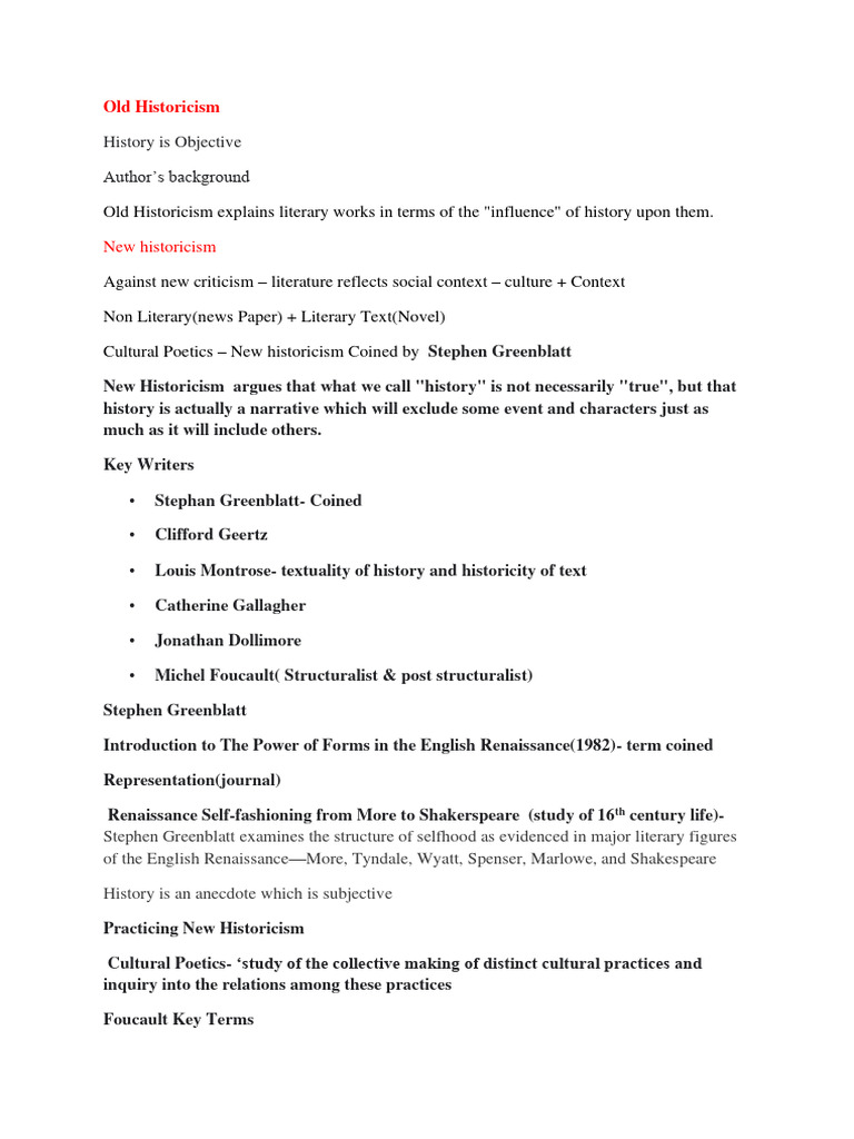 New Historicism and Reader Respond Theory | PDF | Liberal Arts Education