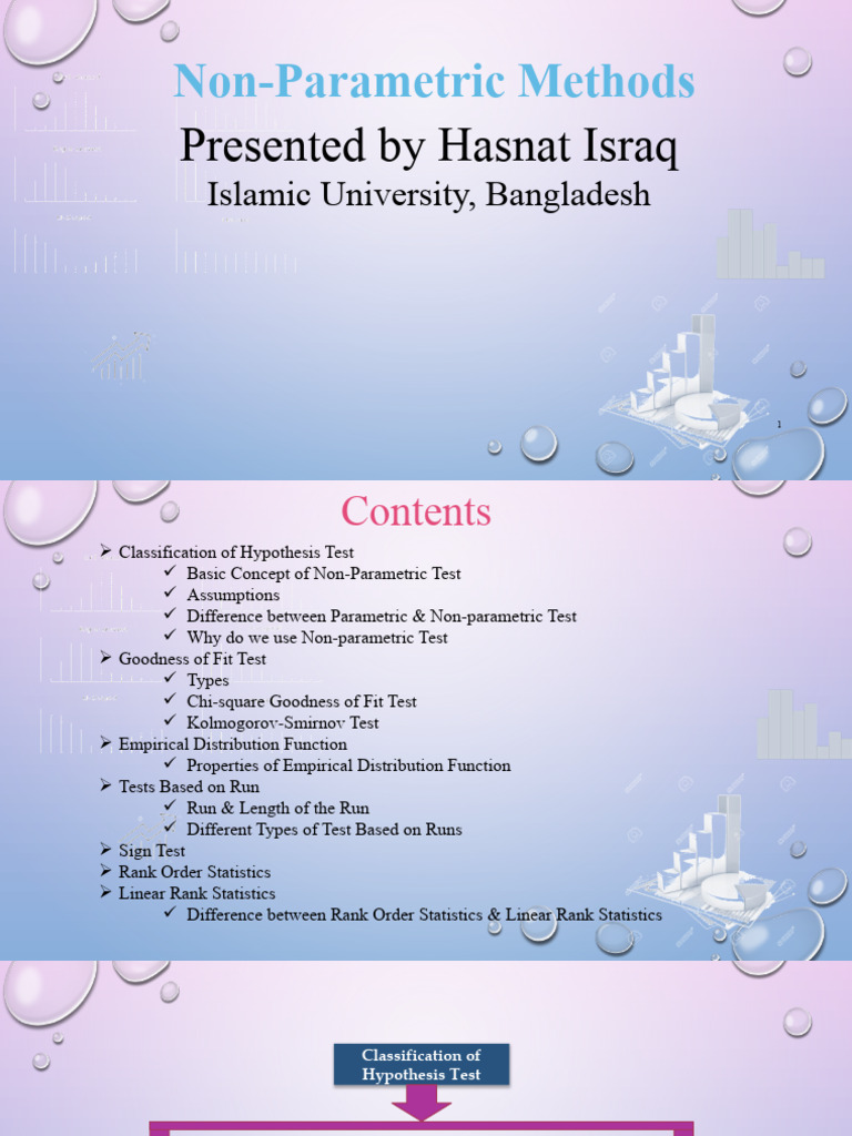 Basic Concepts of Non-Parametric Methods (Statistics) | PDF ...