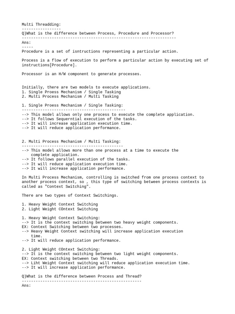 Java Multithreading Basics | PDF | Process (Computing) | Method (Computer Programming)