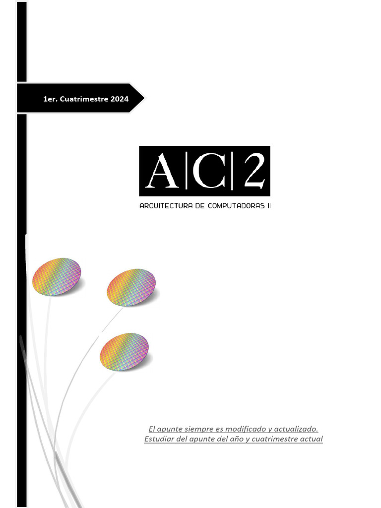 1 - AC2 2024 - Memoria (1) | PDF | Caché (Computación) | Almacenamiento de datos de la computadora