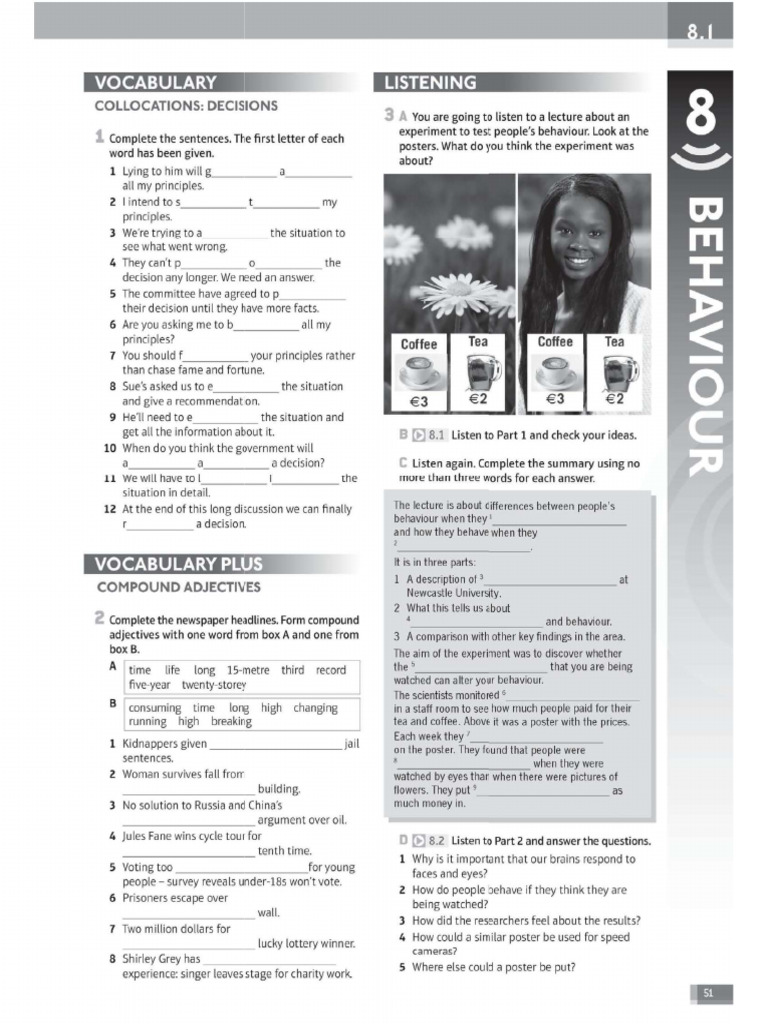 Compound Adjectives - Speakout WB | PDF