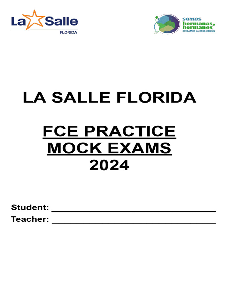 Fce Practice Mock Exams 2024 | PDF | Career & Growth