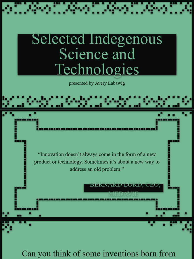 Selected Indigenous Science and Technologies | PDF | Engines