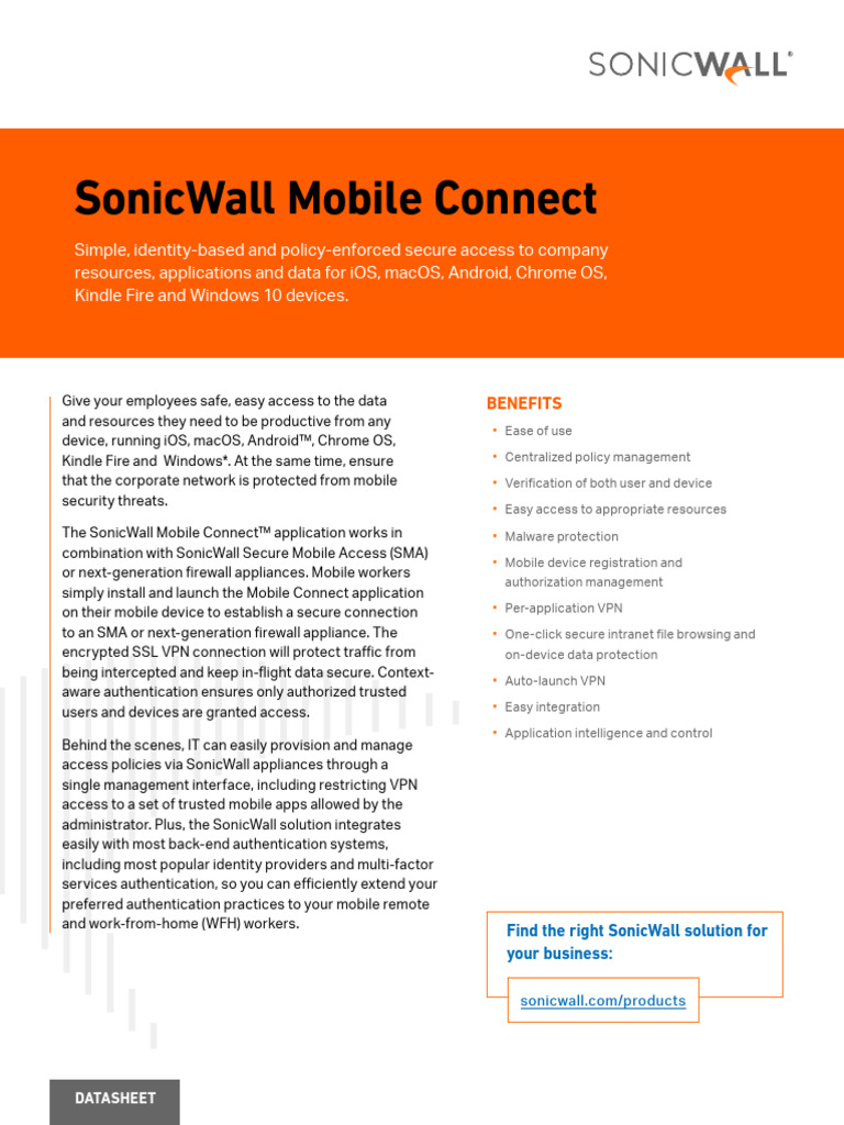 Sonicwall-Mobile-Connect 240618 210743 | PDF | Mobile App | Android ...