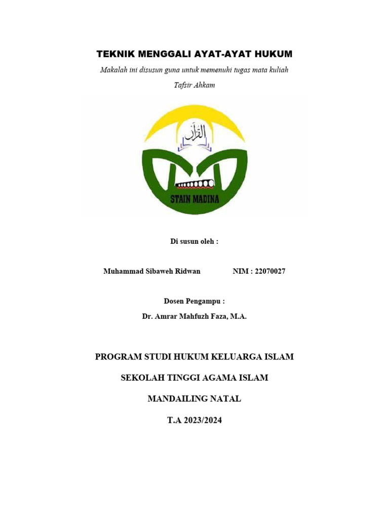 Teknik Menggali Ayat | PDF | Agama & Spiritualitas