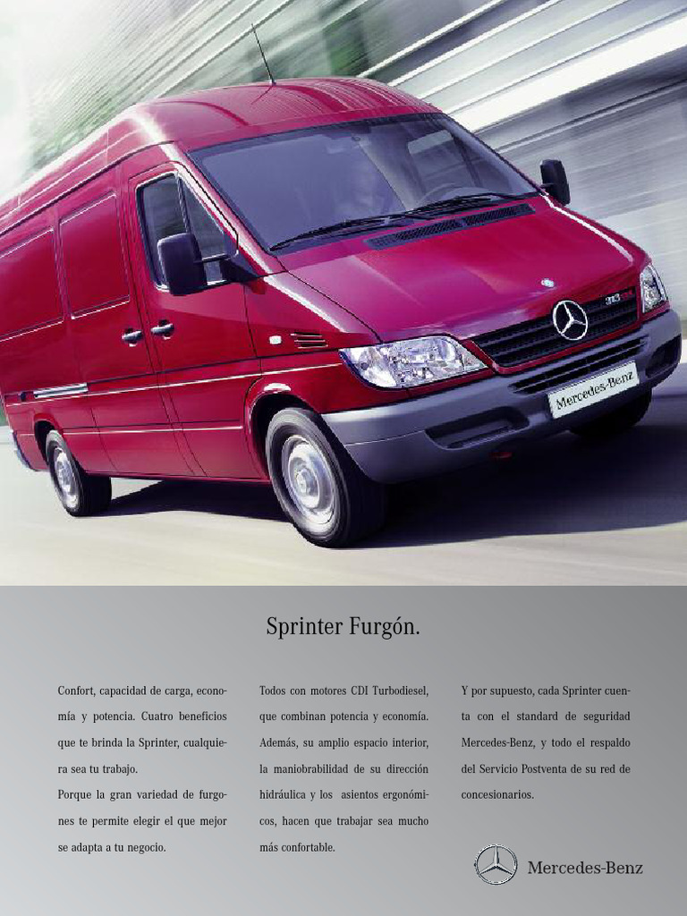 Colcar Sprinter Furgon | PDF | Vehículo de motor | Industria automotriz