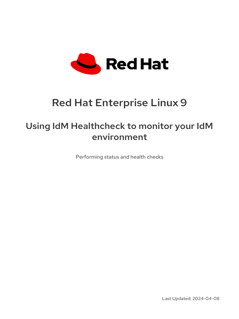 Red Hat Enterprise Linux-9-Using Idm Healthcheck To Monitor Your Idm ...