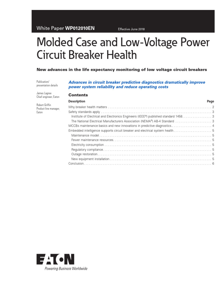 Understanding The New Circuit Breaker Health Capabilities in Power ...